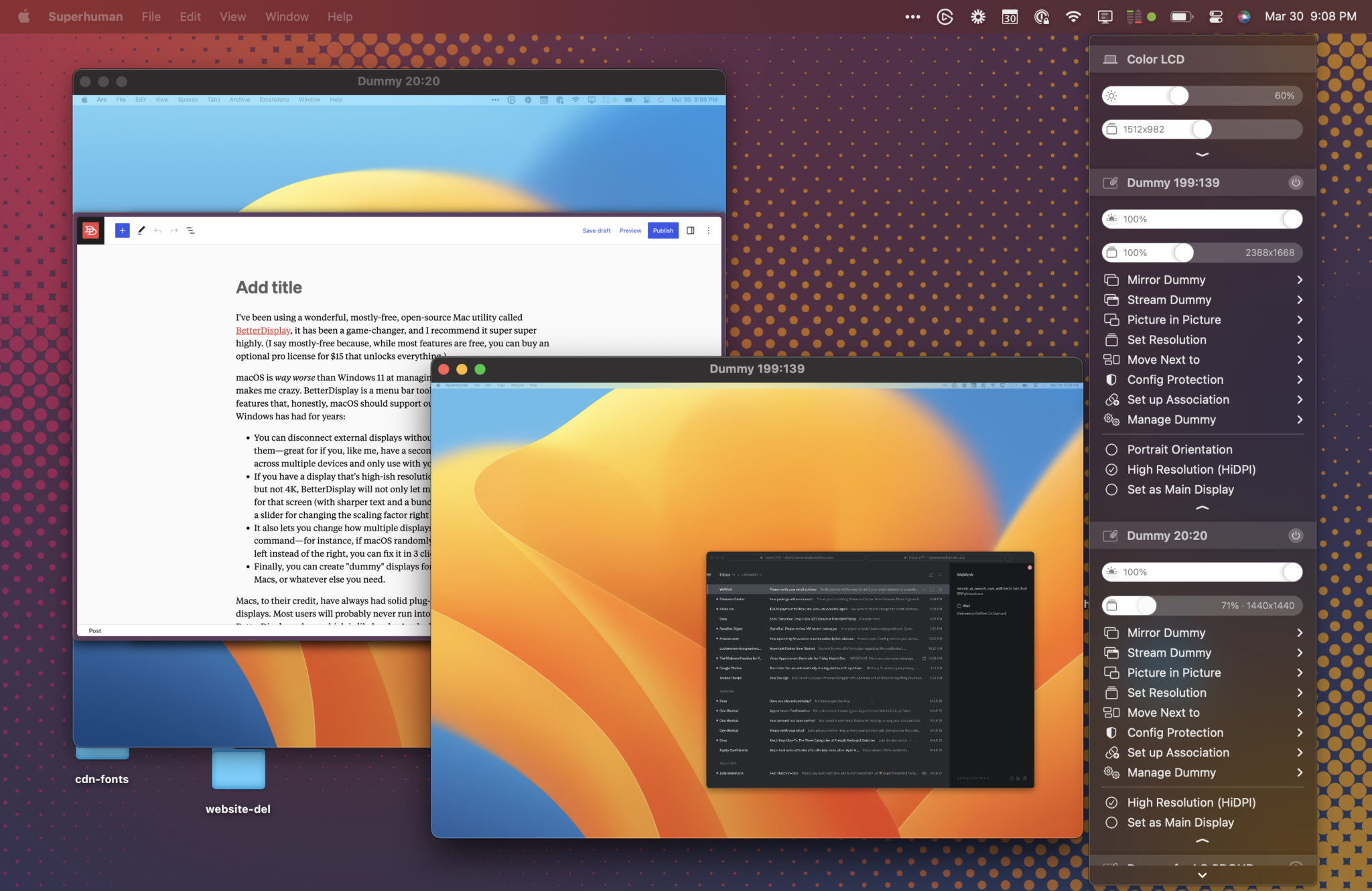 Make the most of any monitor with BetterDisplay – David Demaree